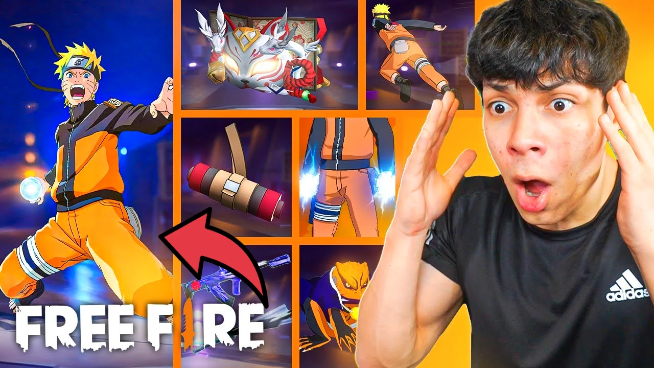 ASI SE CONSIGUE LA SKIN DE NARUTO DE LA COLABORACION CON FREE FIRE